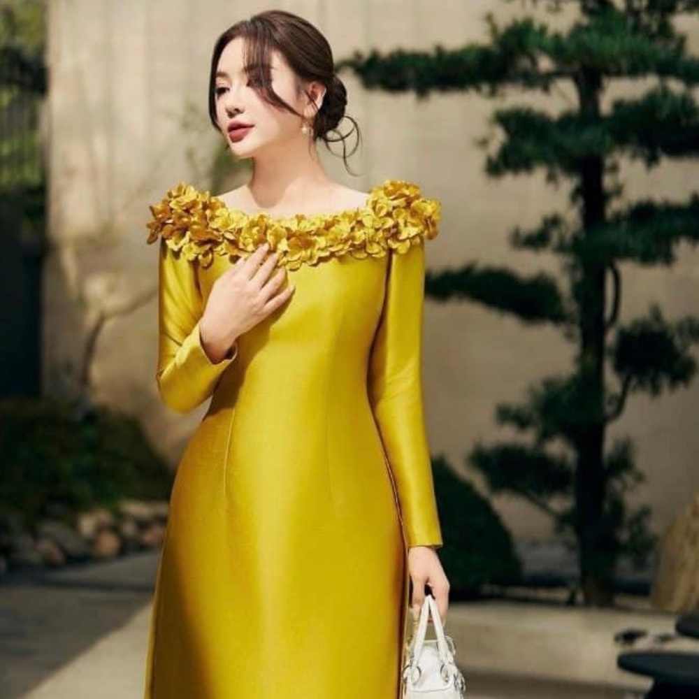Ao Dai Gam Tafta Cach Tan, Vietnamese Modern Contempo… - Gem